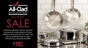 All-Clad VIP preview: Factory Sale - Farm to Table Western PA