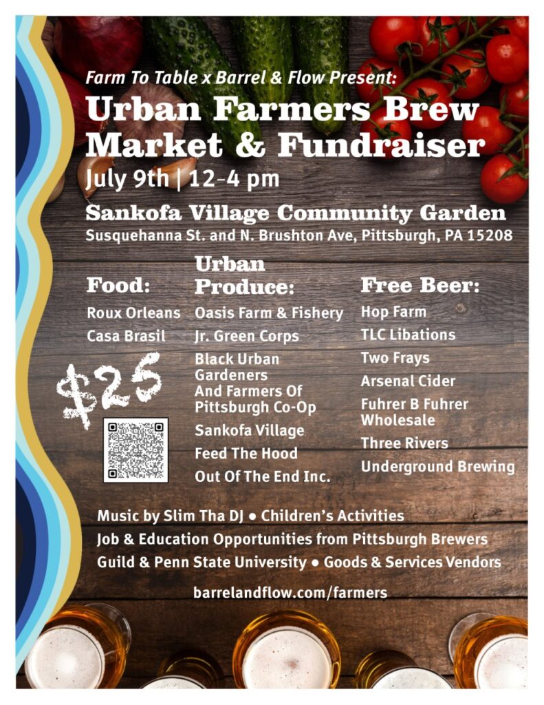 Urban Farmers Brew Market & Fundraiser - Farm to Table Western PA